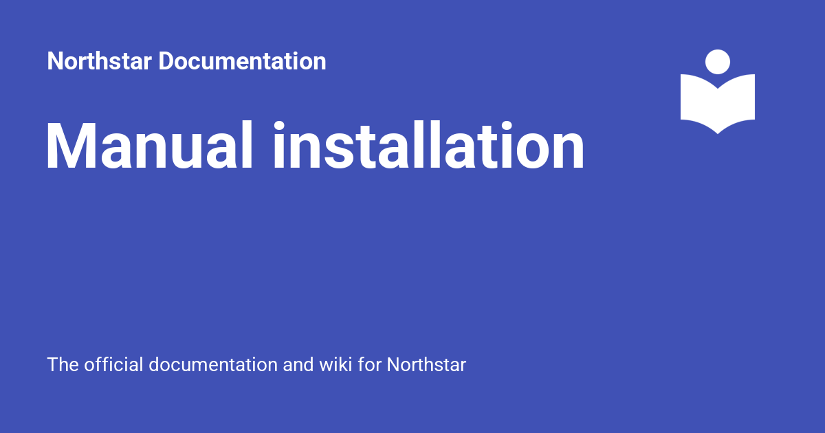 Manual installation - Northstar Documentation